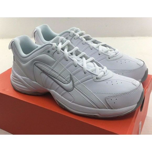 Nike | Shoes | Nike Tlite Viii White Leather Athletic 3865811 | Poshmark